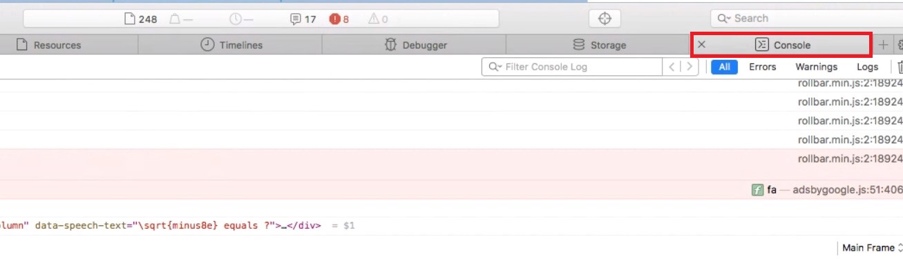 How To Send Console Logs Safari Little Big Snake